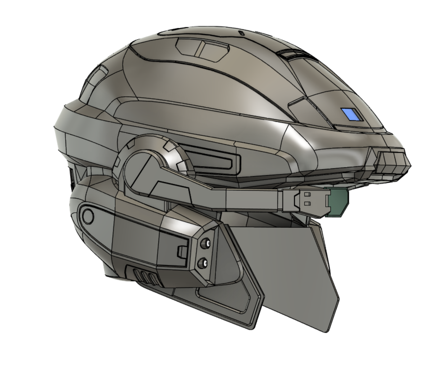 Pilot/Haunted Helmet 3D Model for Cosplay Armour Inspired by Halo Reach ...