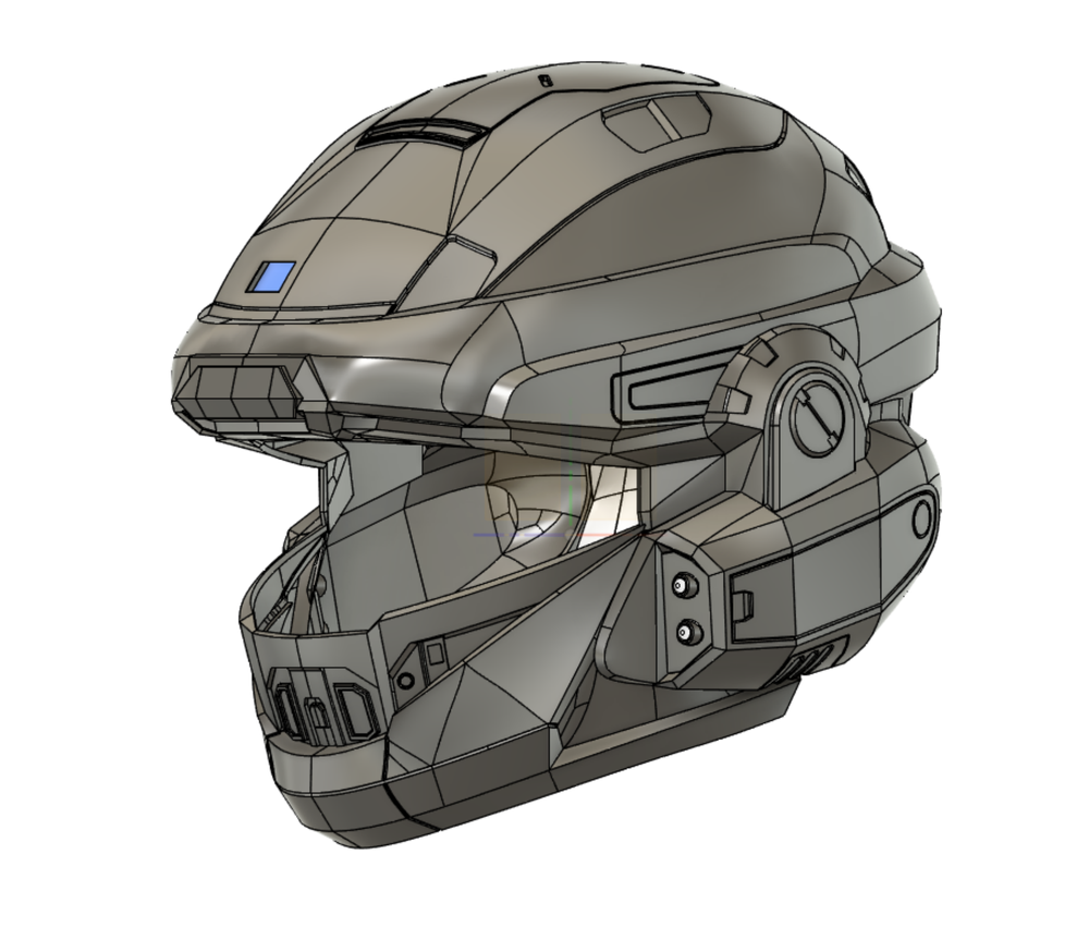 Pilot/Haunted Helmet 3D Model for Cosplay Armour Inspired by Halo Reach ...