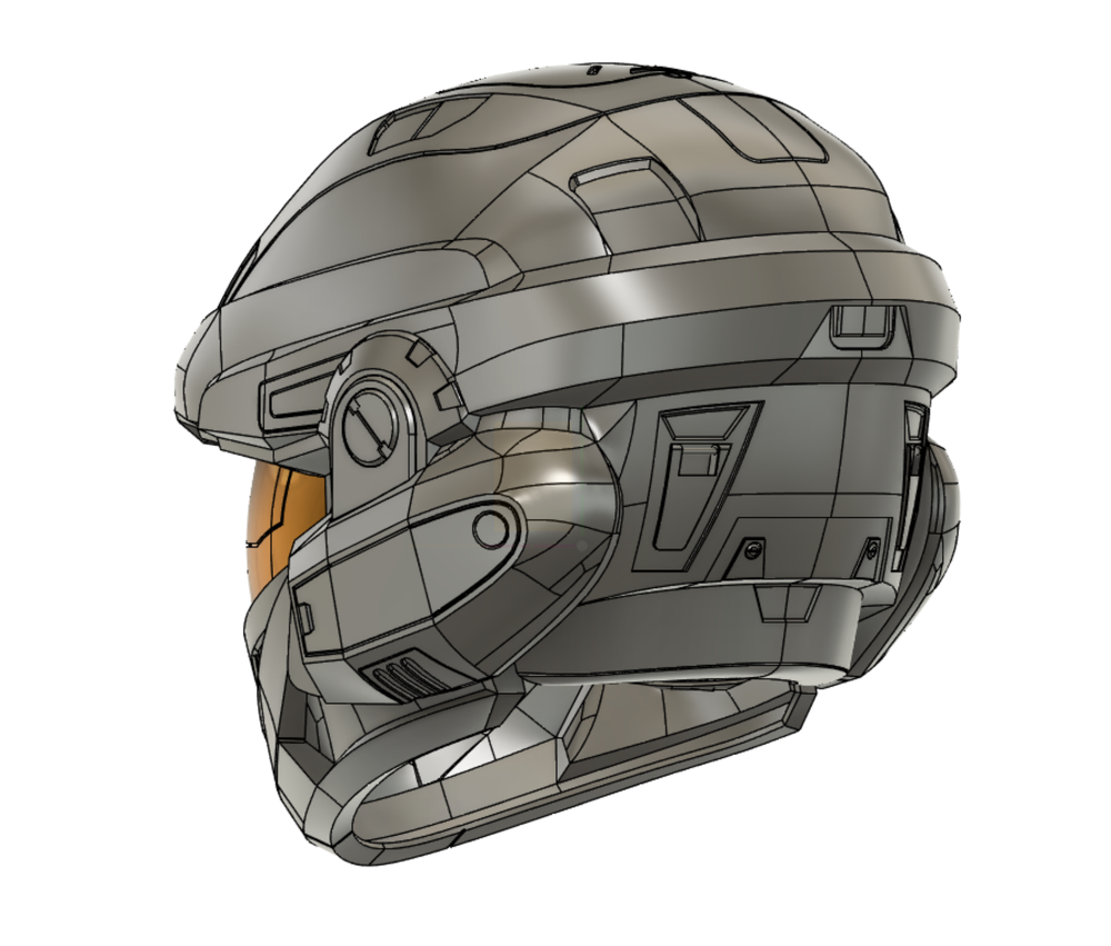 Pilot/Haunted Helmet 3D Model for Cosplay Armour Inspired by Halo Reach ...