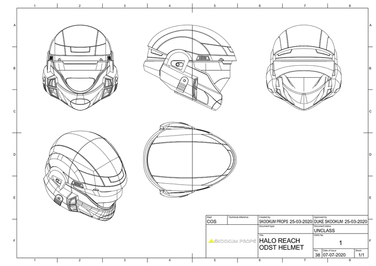 Helmet Up-Armor Attachments 3D Model for Cosplay Armour Inspired by ...