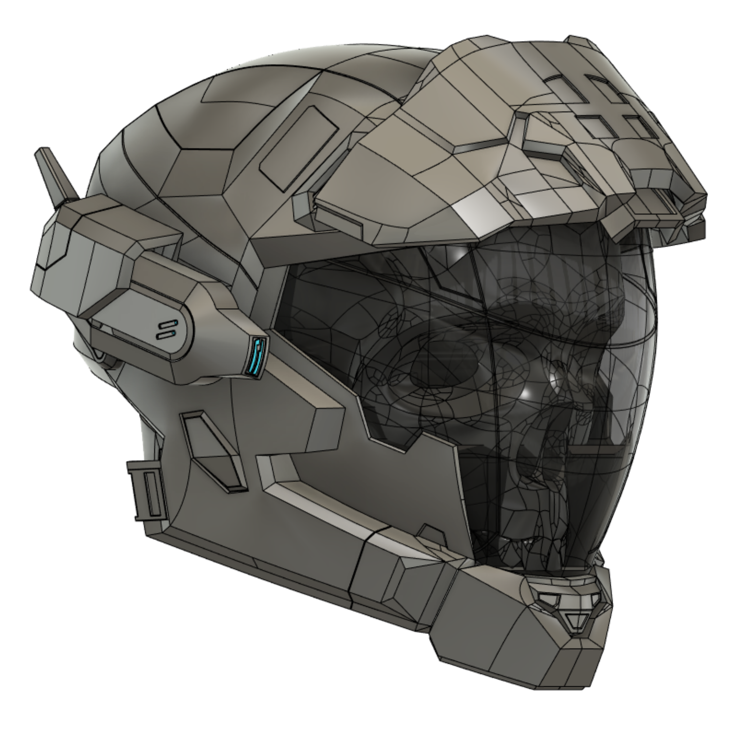 Mark V [B] Helmet 3D Model for Cosplay Armour Inspired by Halo Reach ...