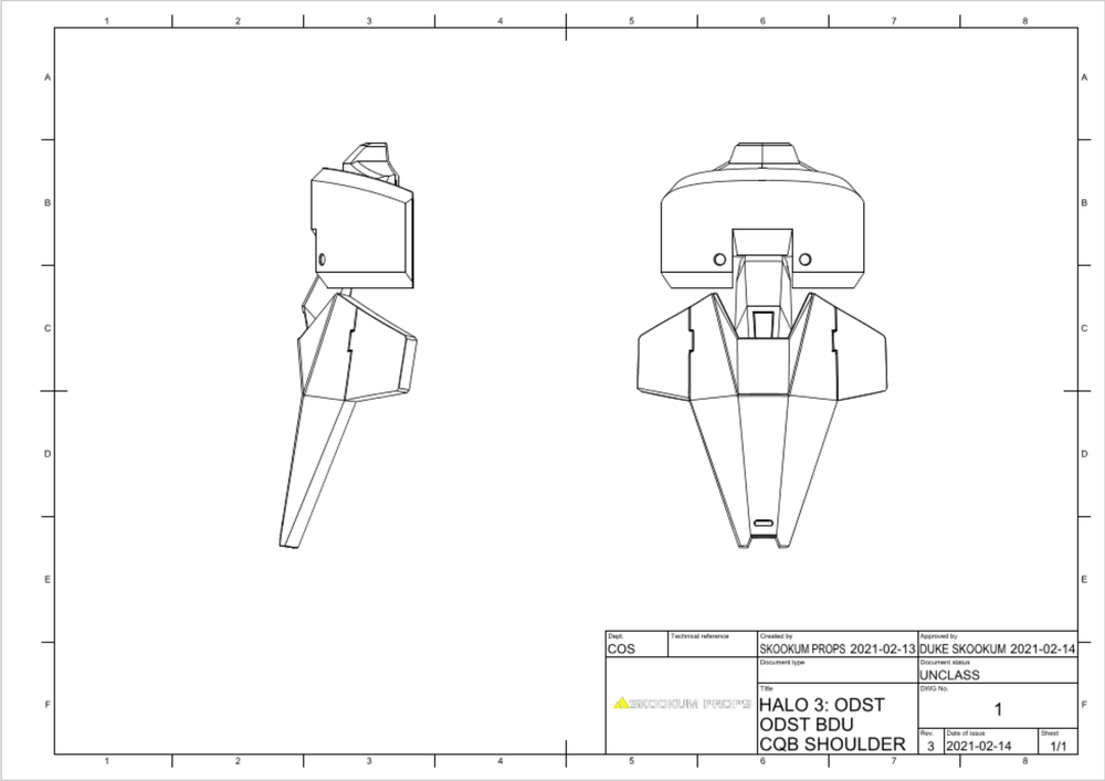 ONI Rucksack 3D Model for Cosplay Armour Inspired by Halo 3: ODST ...