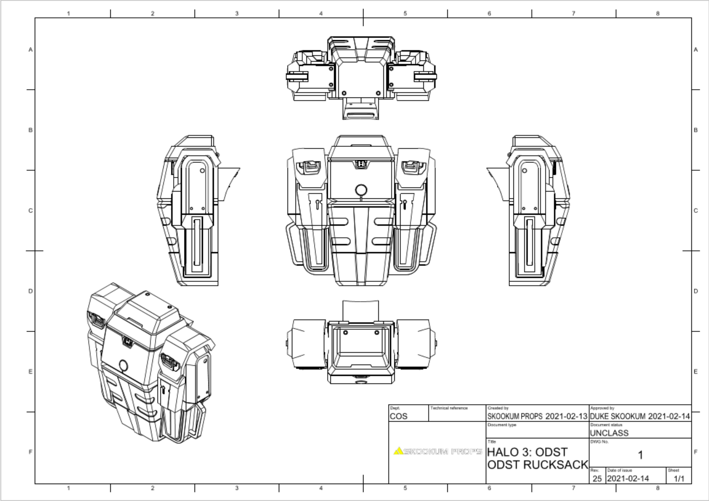 Radio Rucksack 3D Model for Cosplay Armour Inspired by Halo 3: ODST ...