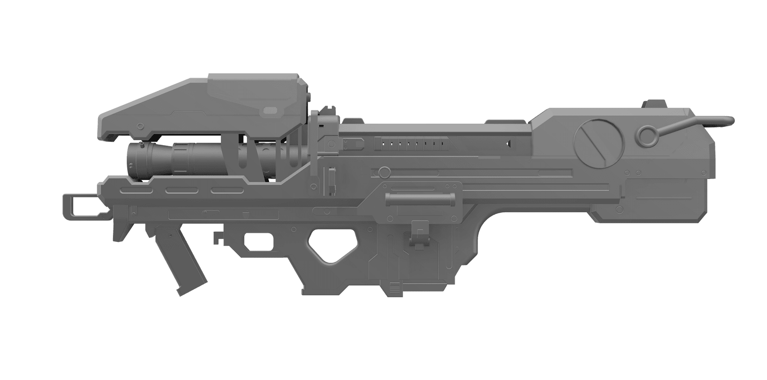 M23 MGL 3D Model for Cosplay Prop Inspired by Halo Reach Concept Art ...