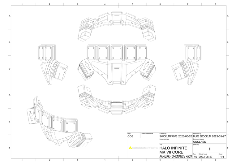 Mk VII Chest 3D Model for Cosplay Armour Inspired by Halo Infinite ...