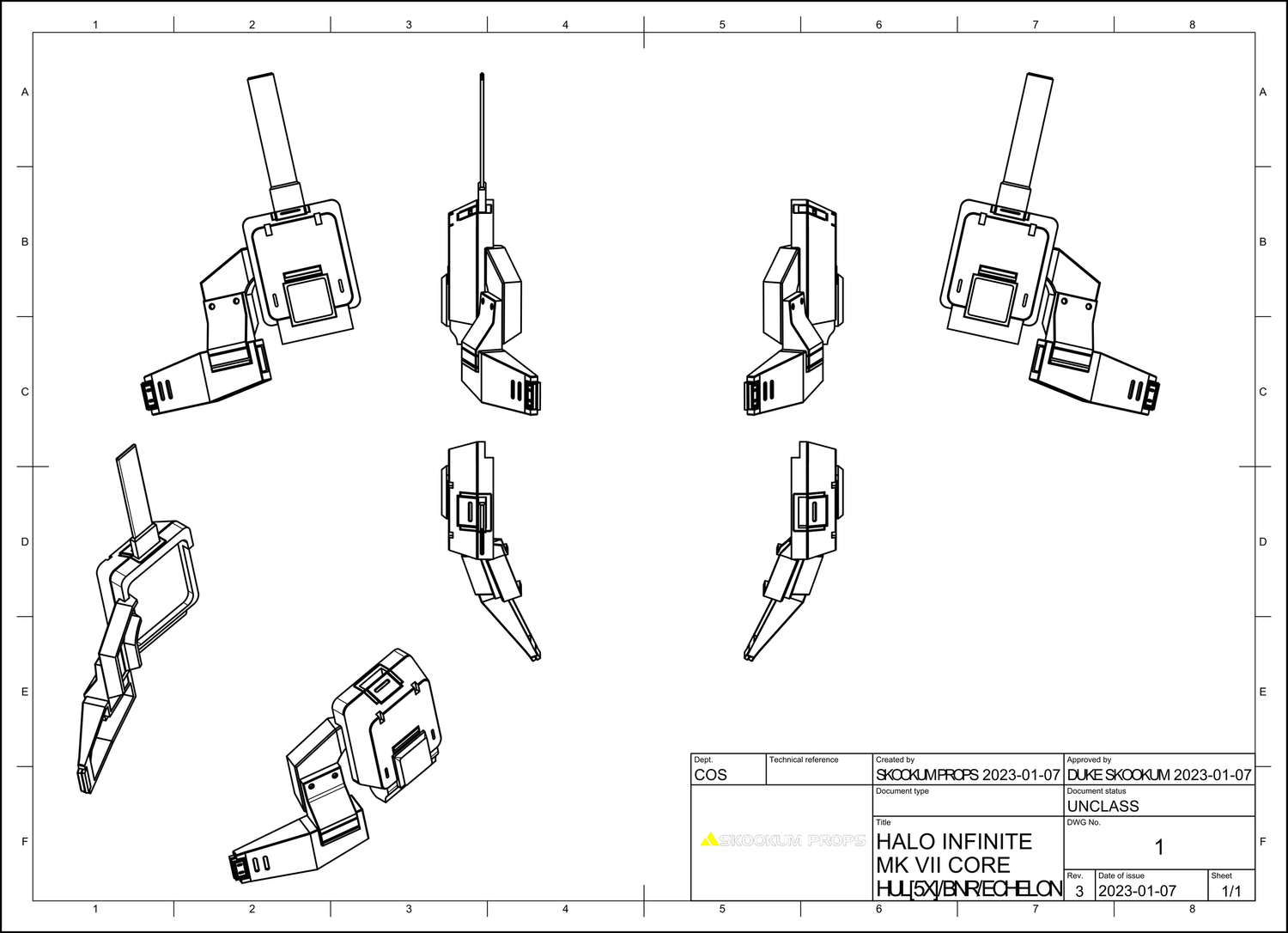 Mk VII Belt 3D Model for Cosplay Armour Inspired by Halo Infinite ...