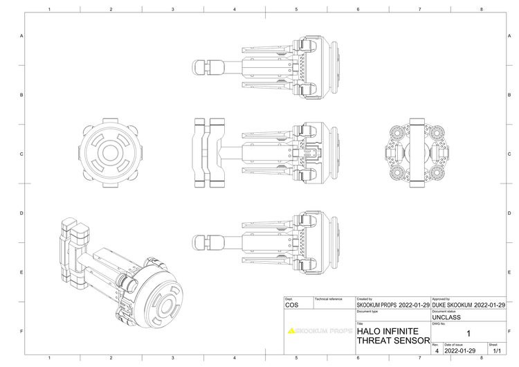 Dynamo Grenade 3D Model for Cosplay Prop Inspired by Halo Infinite ...