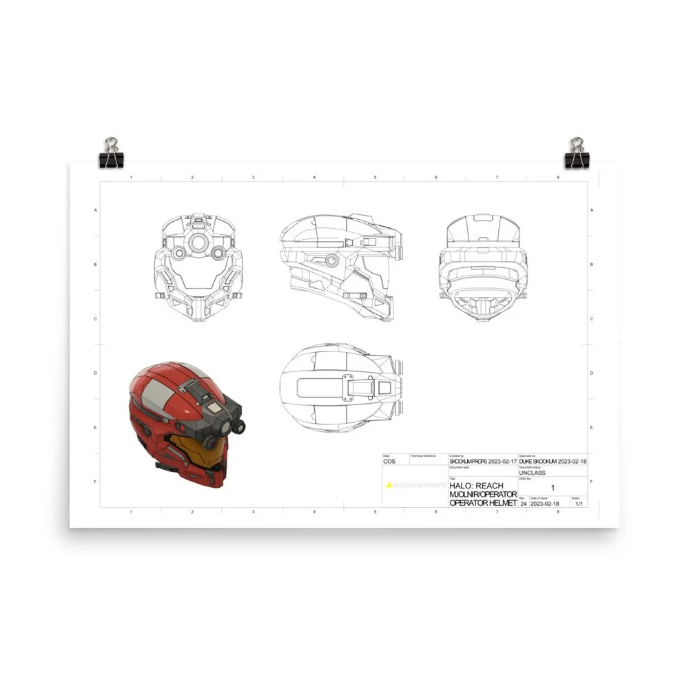 Scarborough Fair Prop Projection Poster Framed — Skookum Props
