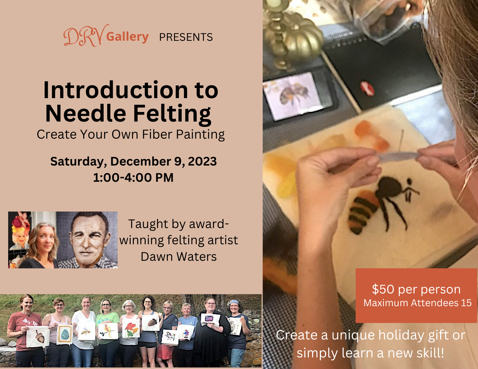 Introduction to Needle Felting — DRV Gallery