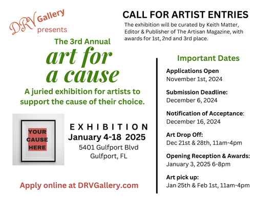 Call for Artist Entries for the 3rd Annual Art for a Cause Exhibition ...