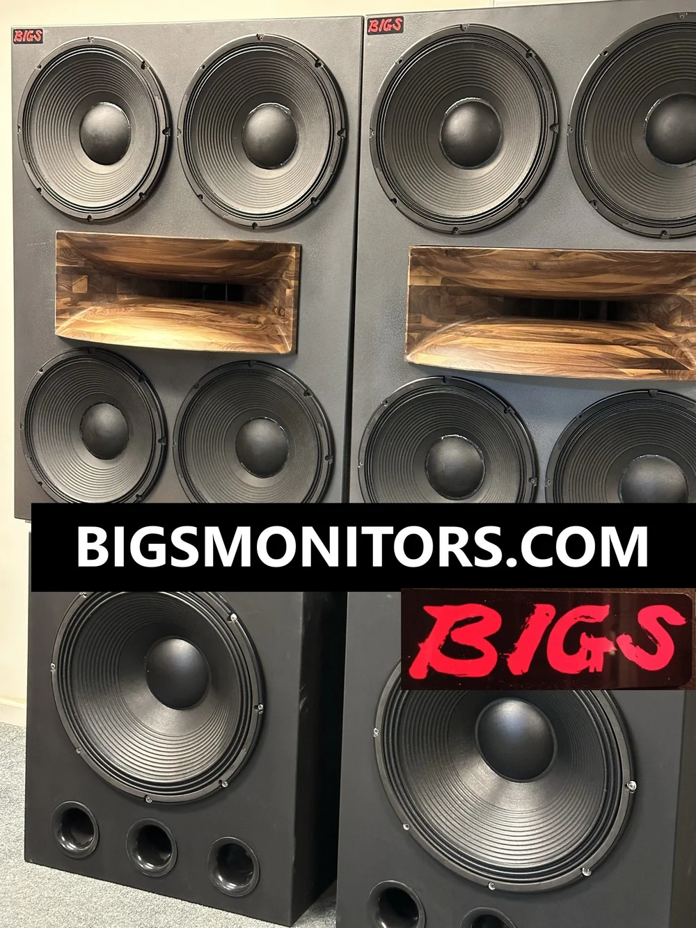 BIGS studio monitors and Studio Design ......... instagram billmorrisonacoustics