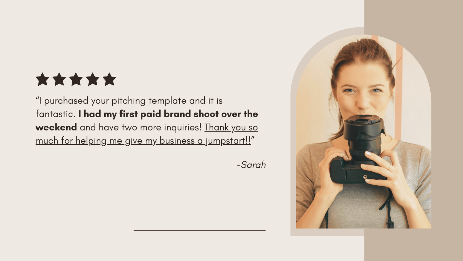 #1 Product Photography Pitching Templates