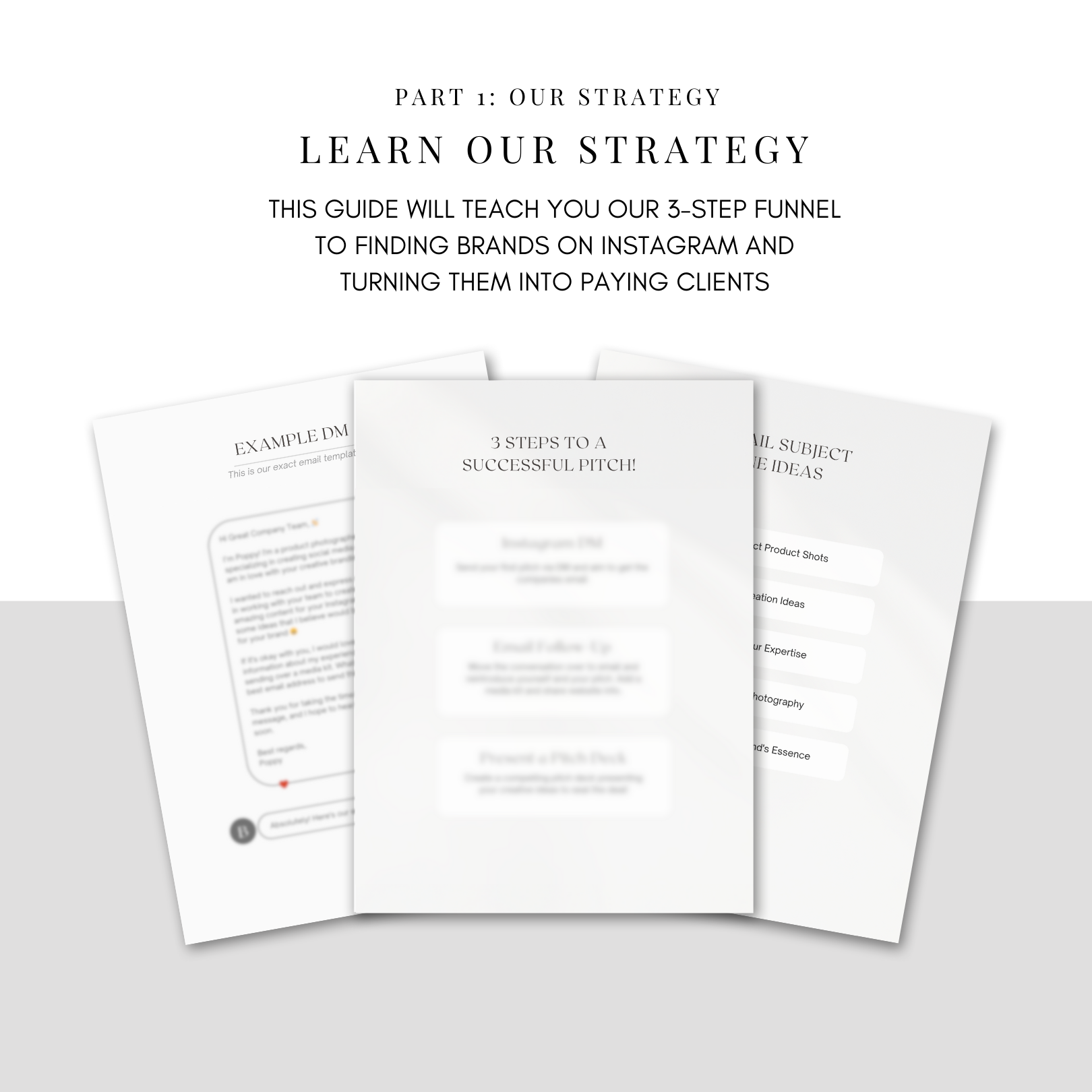 #1 Product Photography Pitching Templates — Mainstream Multi-Media