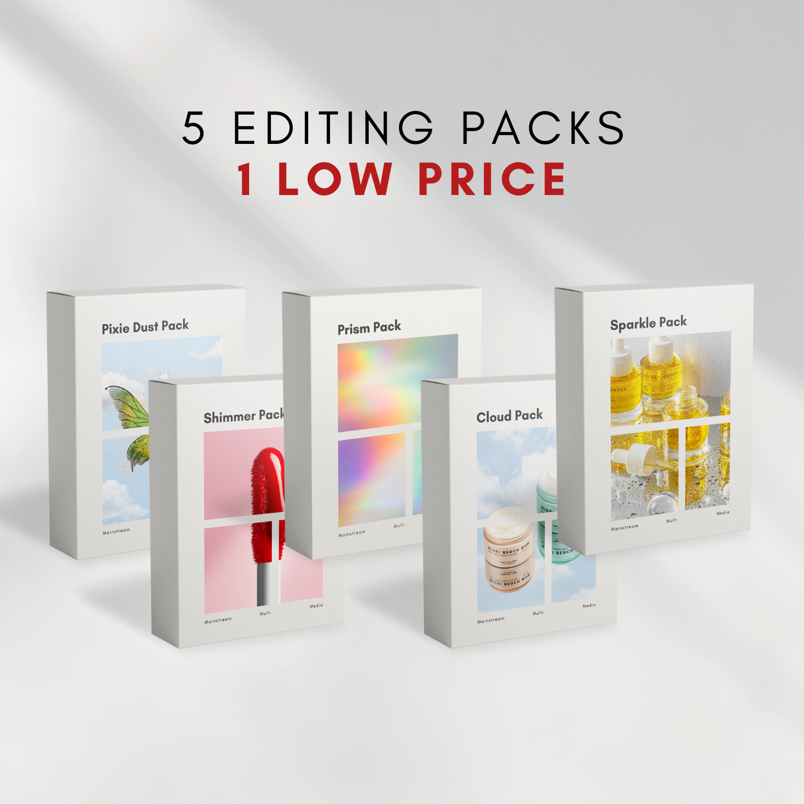 5-in-1 Organic Photoshop Overlays for Stunning Product Photos