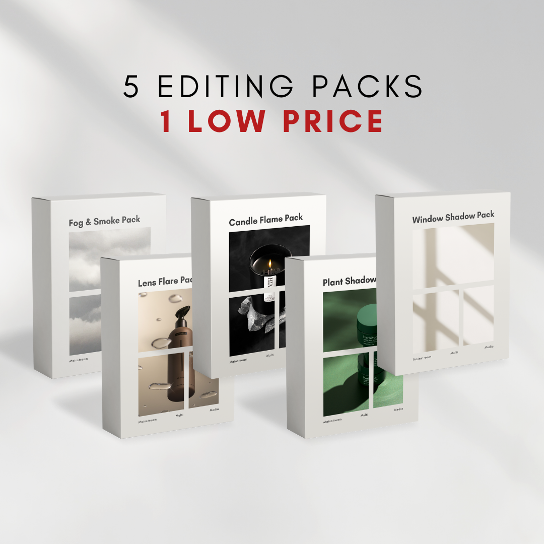 5-in-1 Fantasy Photoshop Overlays for Product Photography