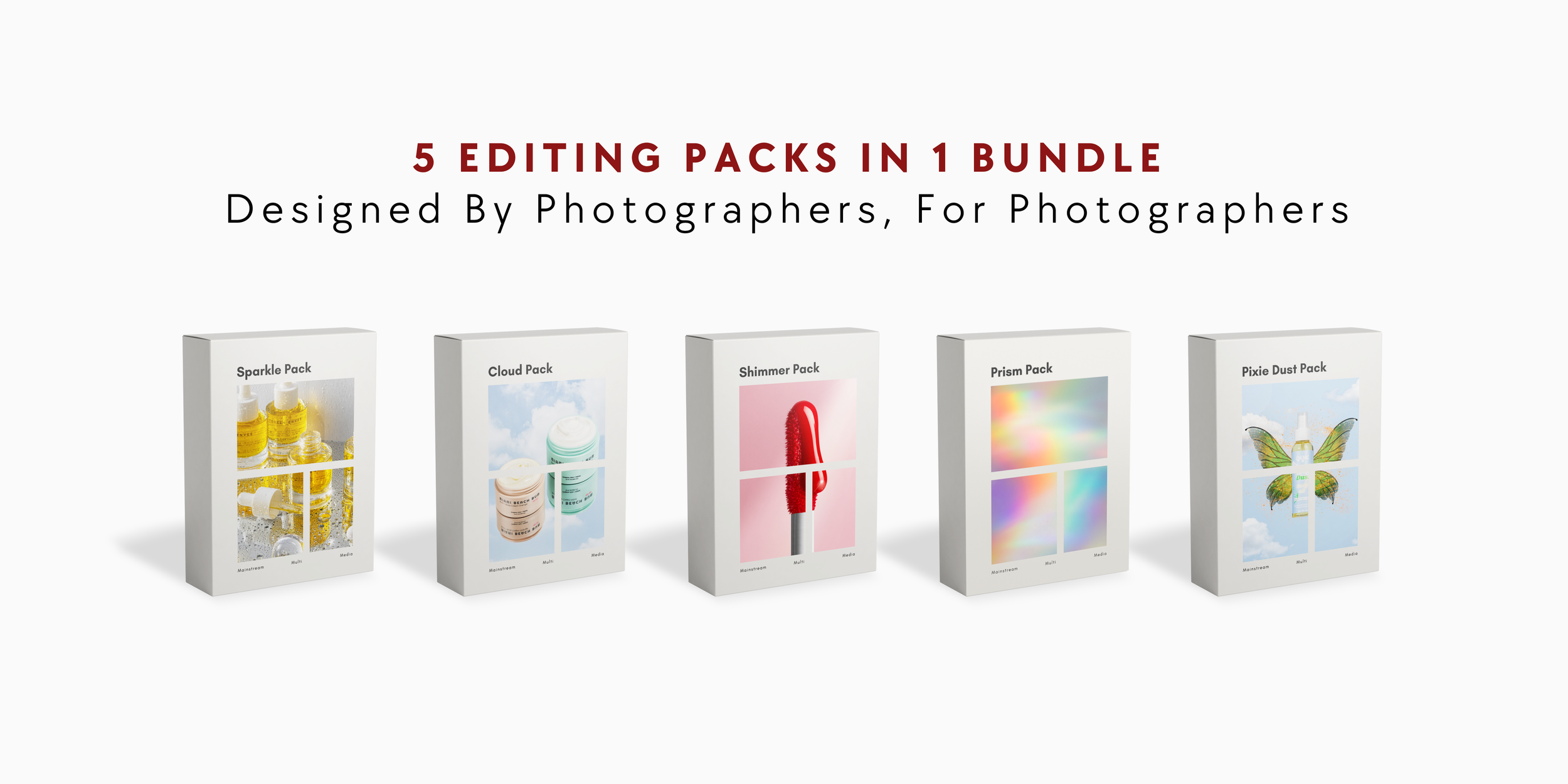 5-in-1 Fantasy Photoshop Overlays for Product Photography