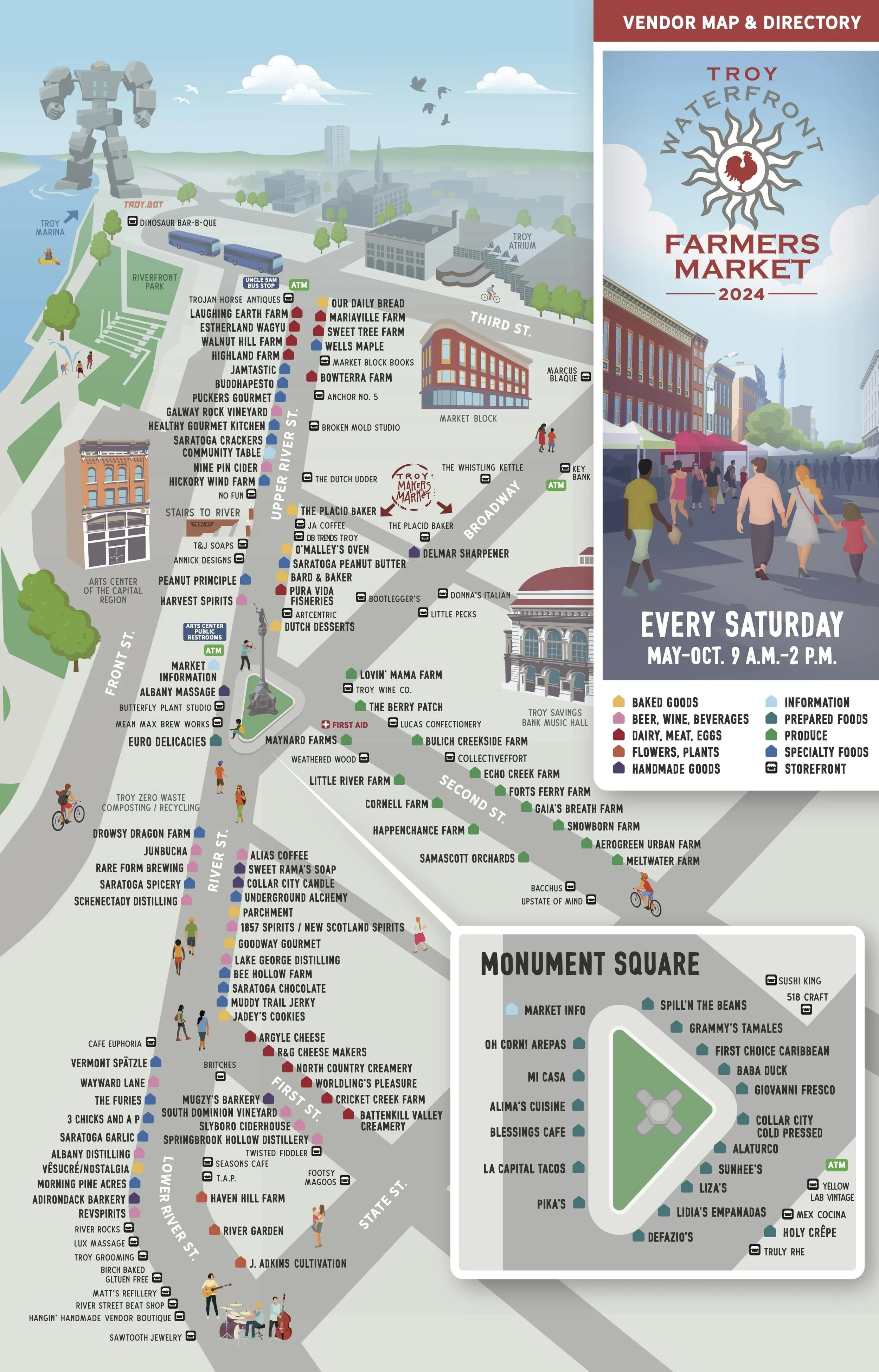 Market Map — Troy Waterfront Farmers Market