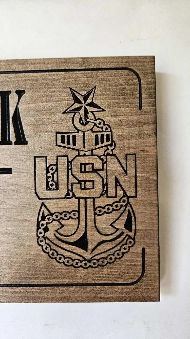 USS Chief (MCM-14) Maple wooden Plaques — WEIHMUE