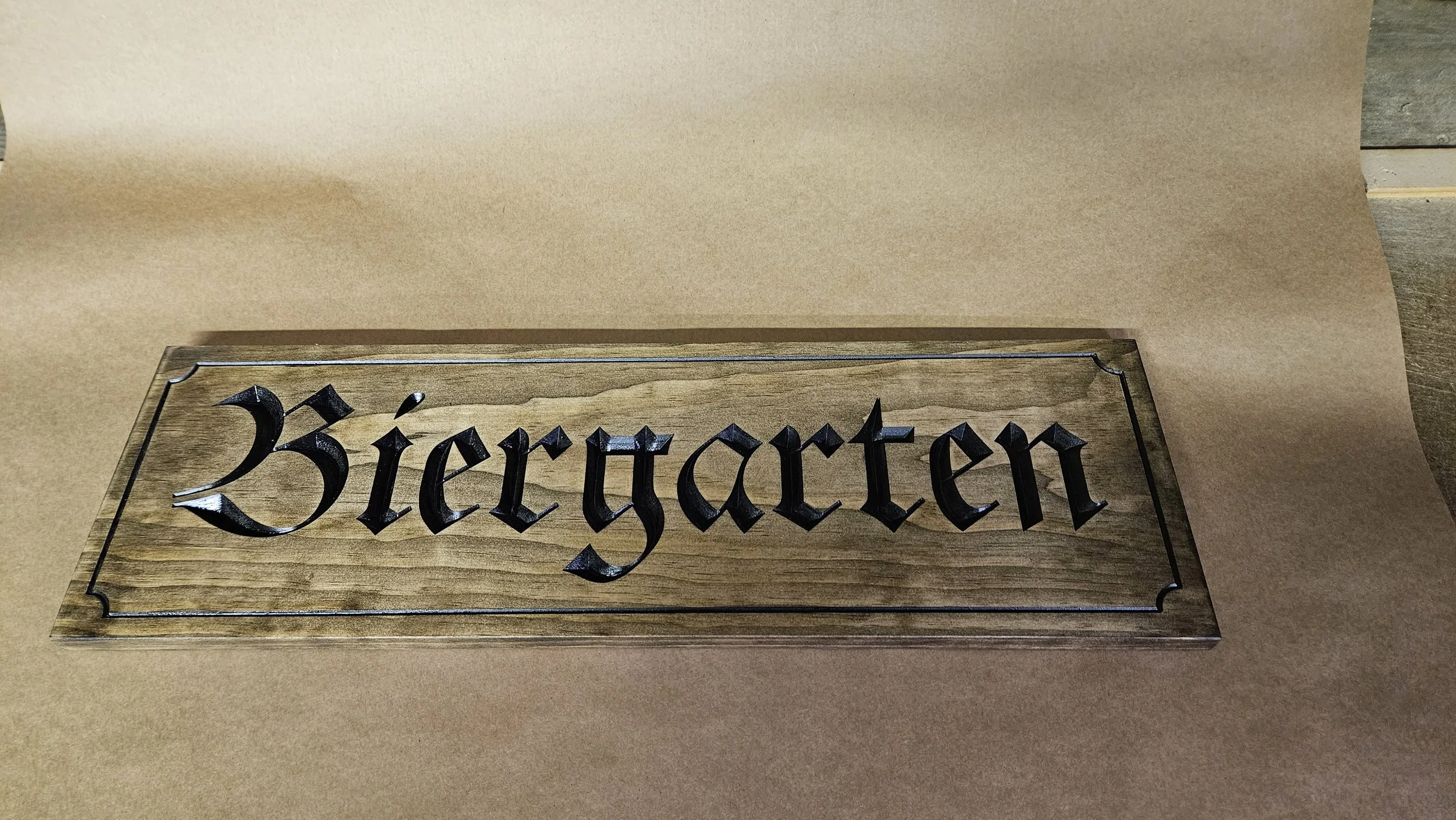 Biergarten Sign — WEIHMUE