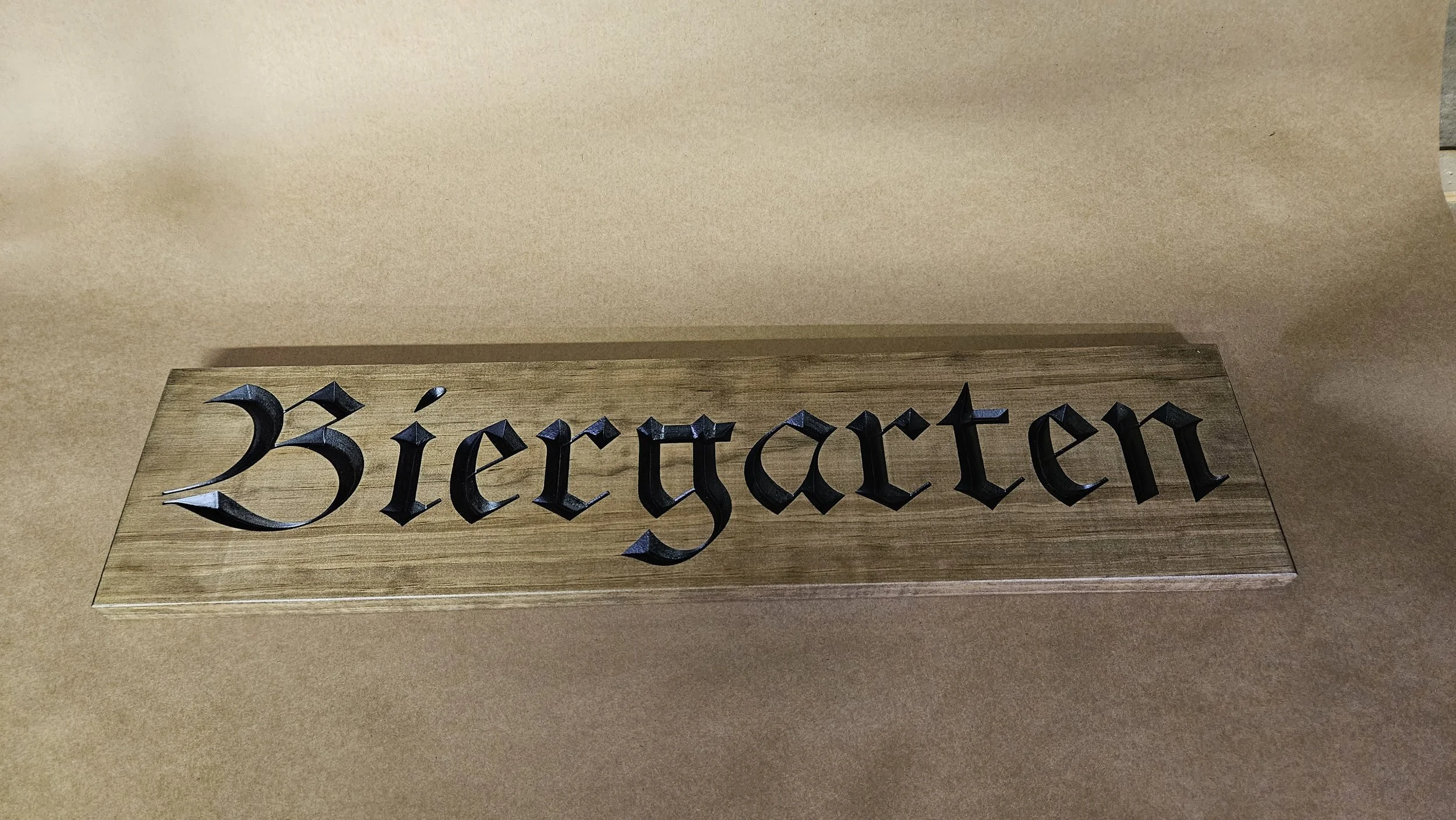 Biergarten Sign — WEIHMUE