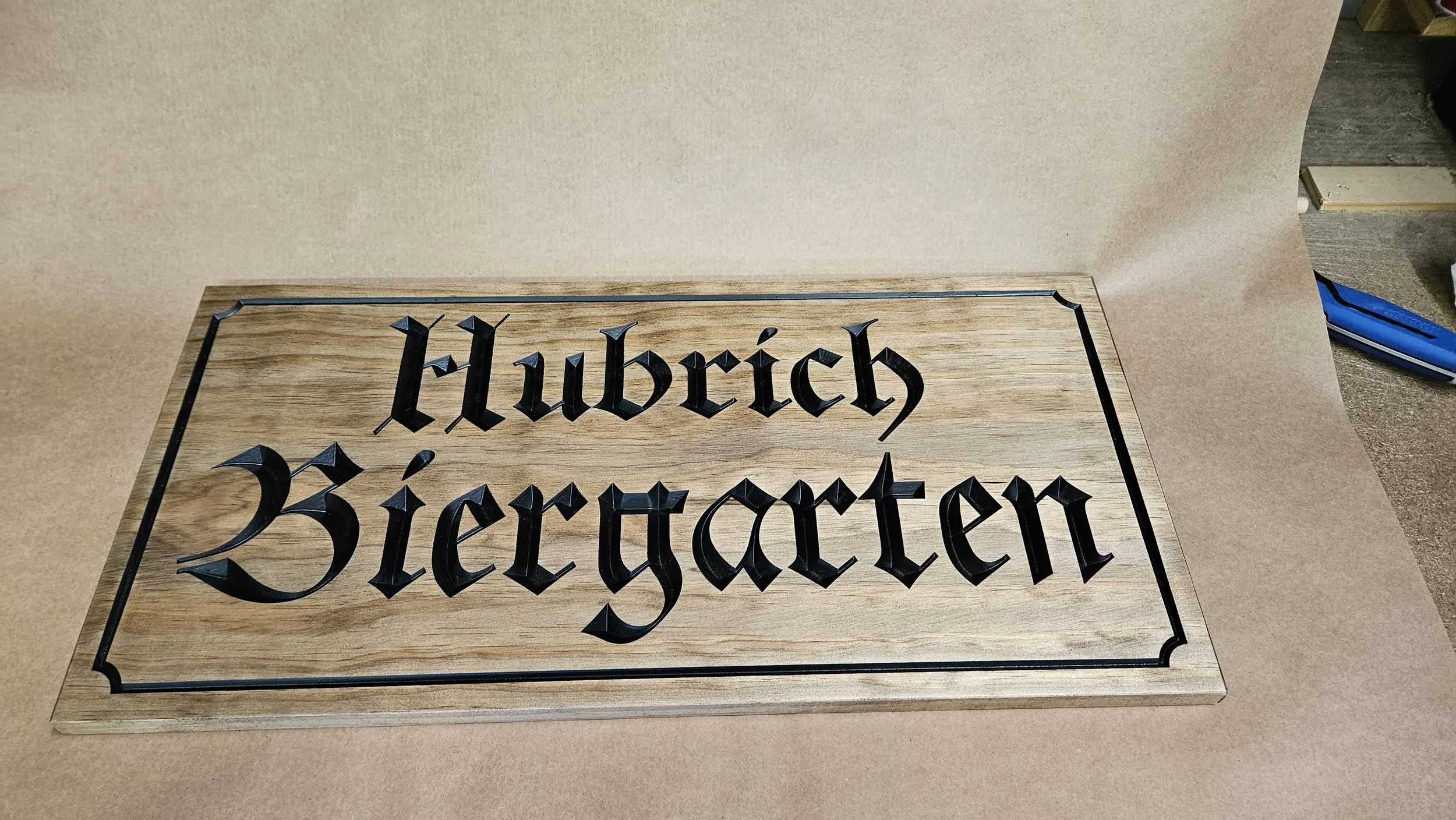 Biergarten Sign — WEIHMUE