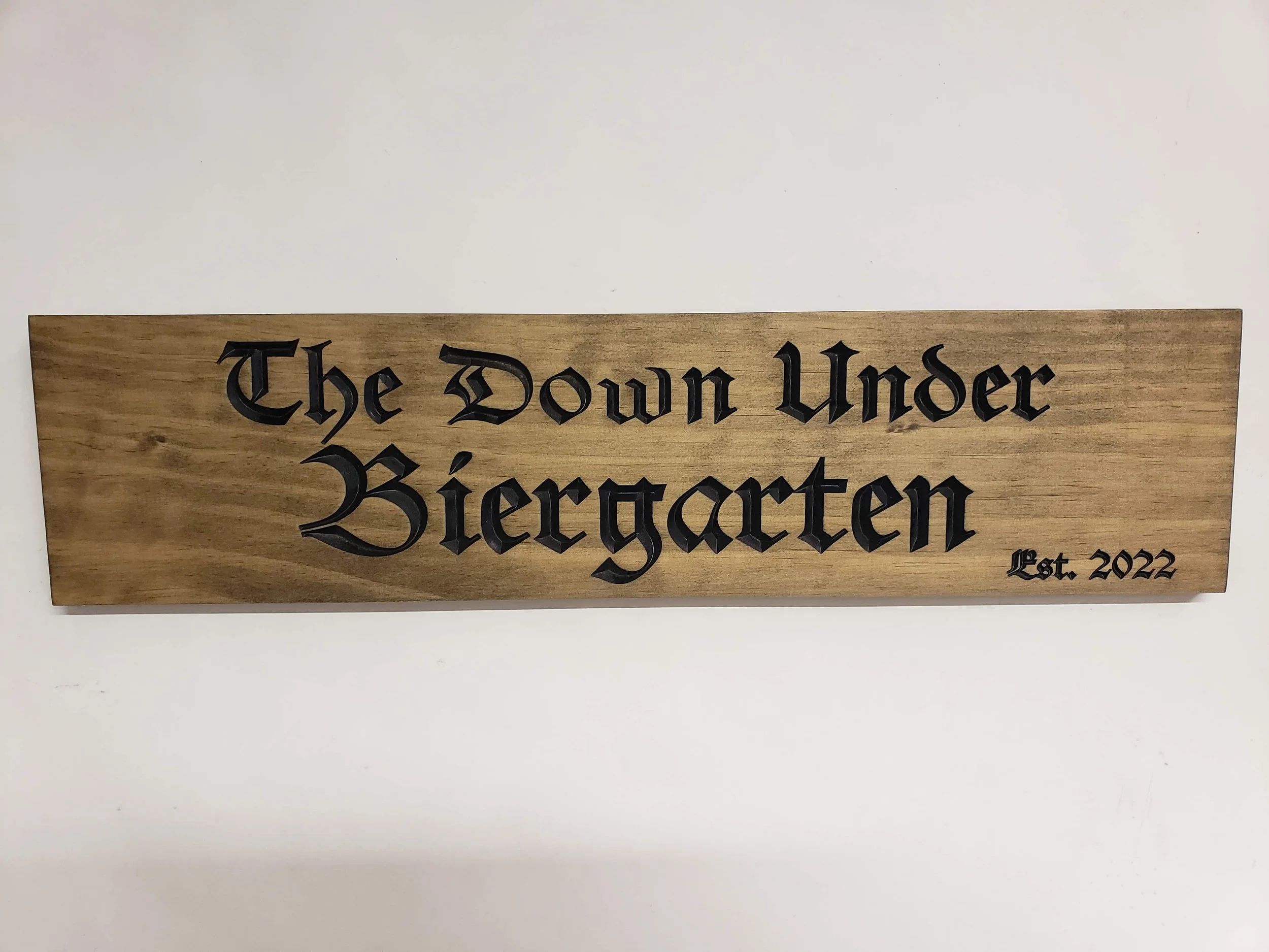Biergarten Sign — WEIHMUE