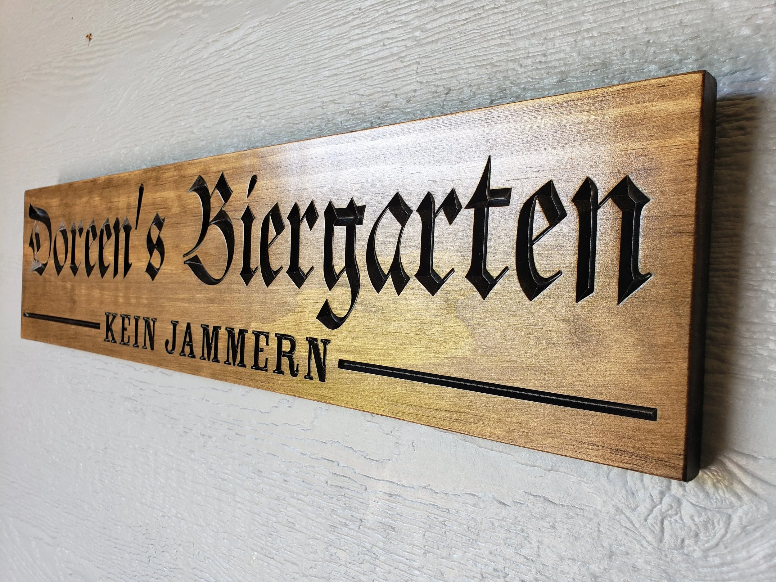 Biergarten Sign — WEIHMUE