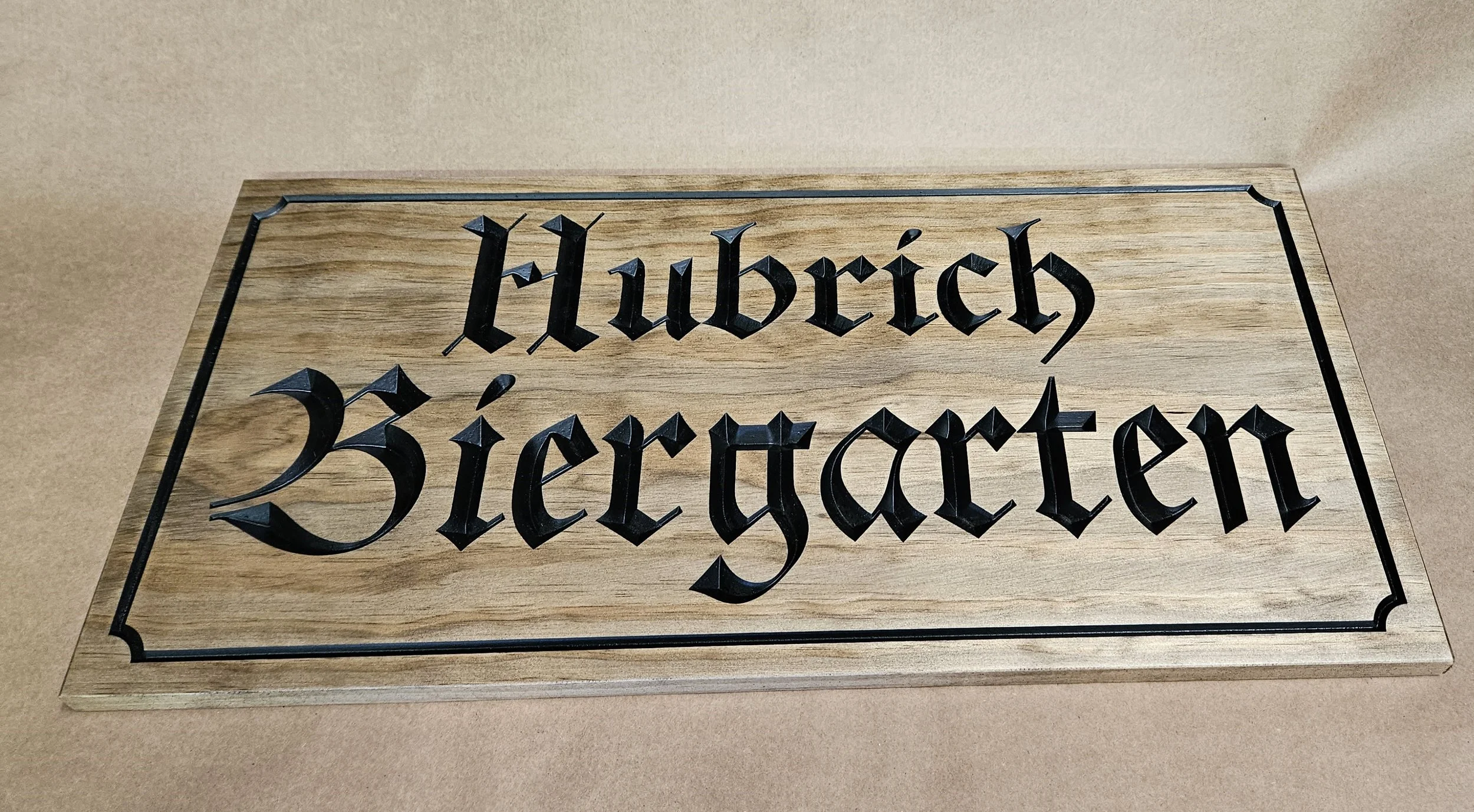 Biergarten Sign — WEIHMUE