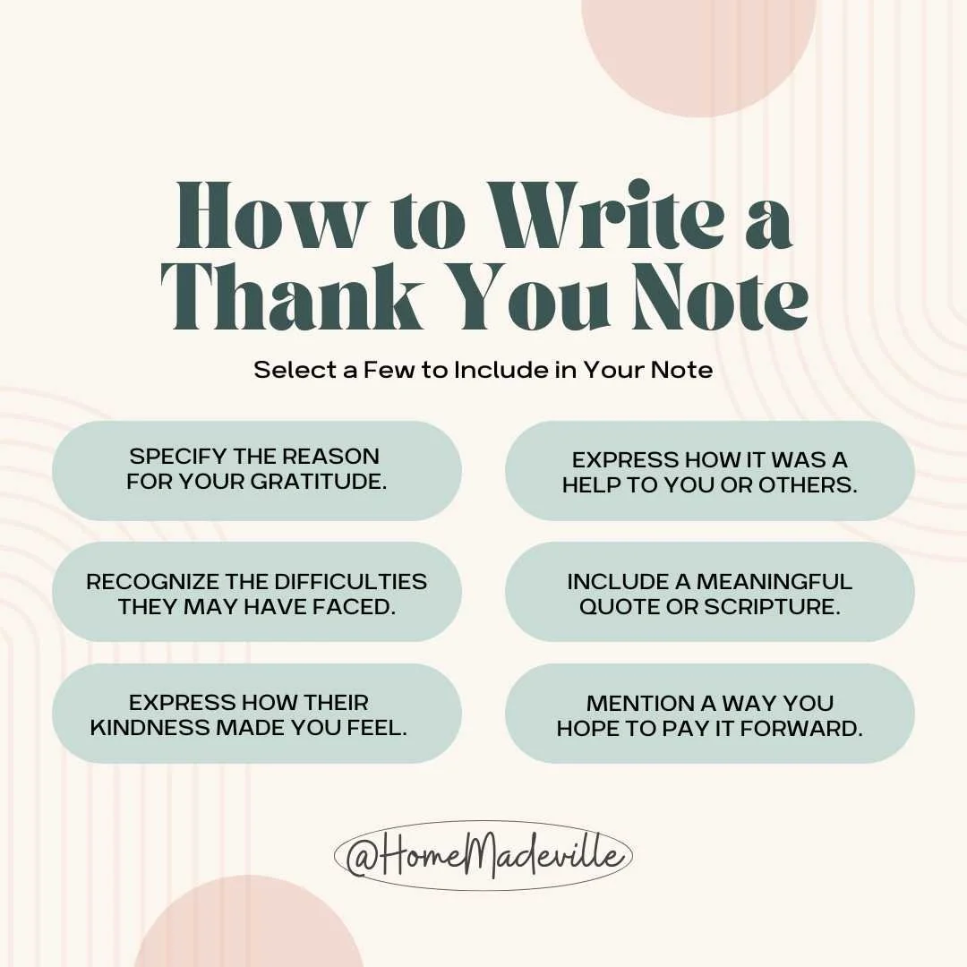 How to Write a Thank You Note — HomeMadeville