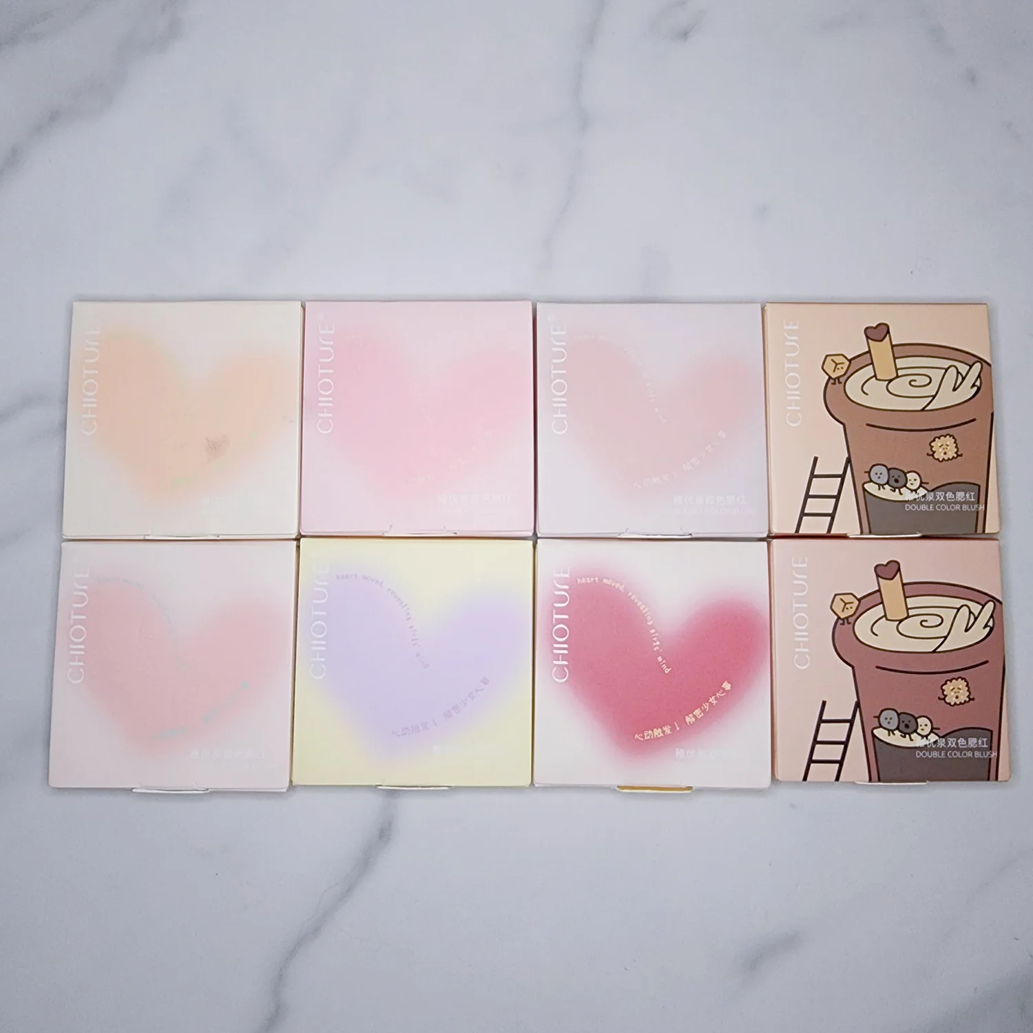 Chioture Double Color Blush Swatches and Review: Cute Girl Aesthetic ...