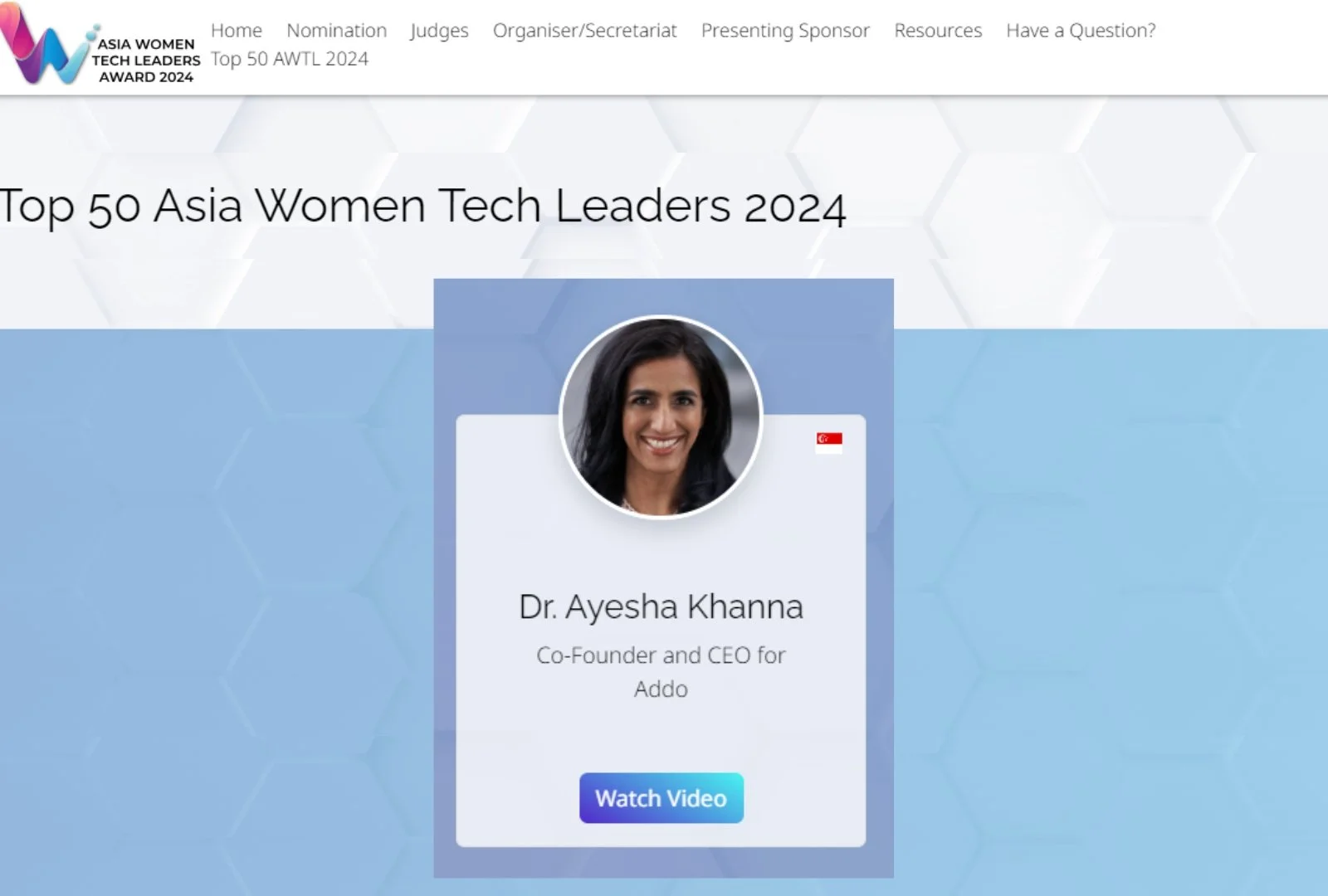 Featured in the Top 50 Asia Women Tech Leaders 2024
