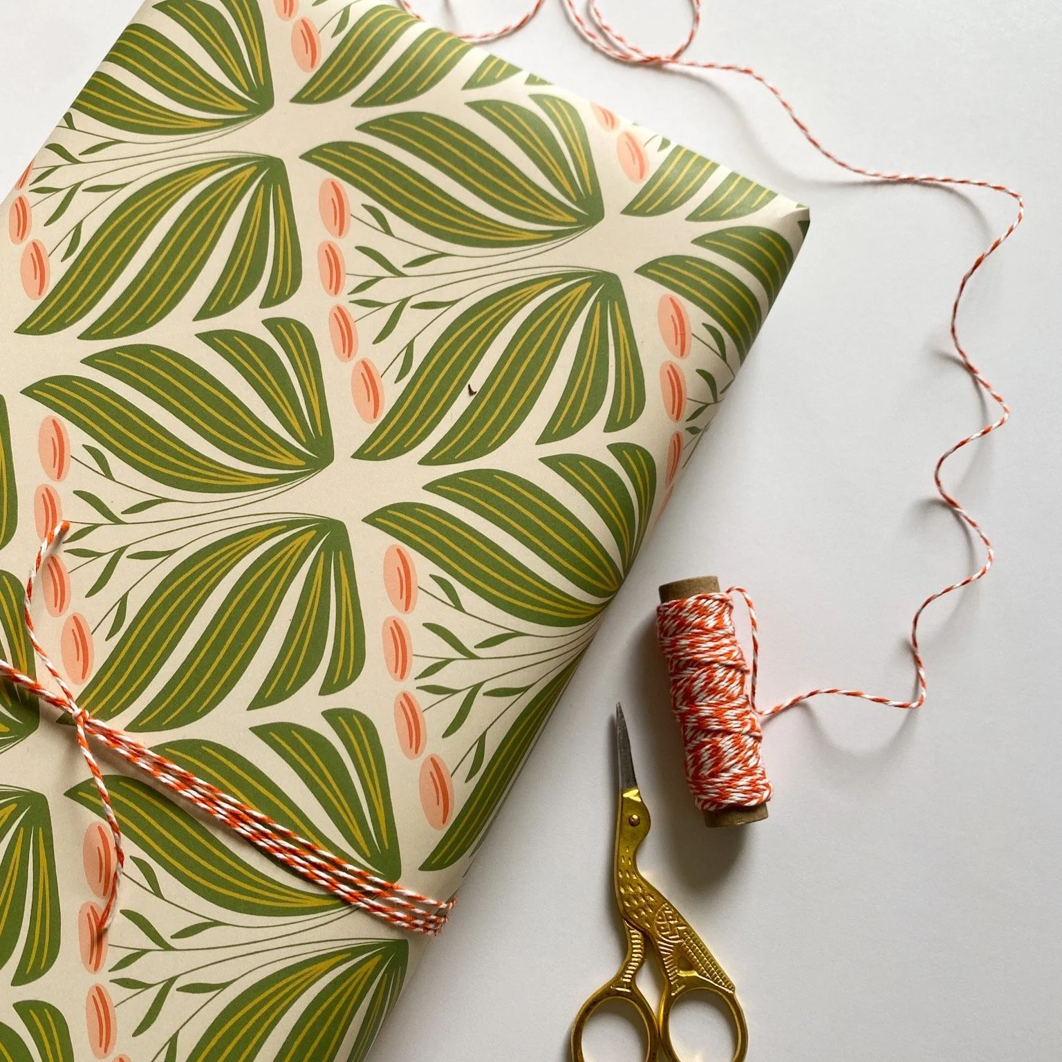 Oma's Garden Wrapping Paper — Rebecca Jane Woolbright