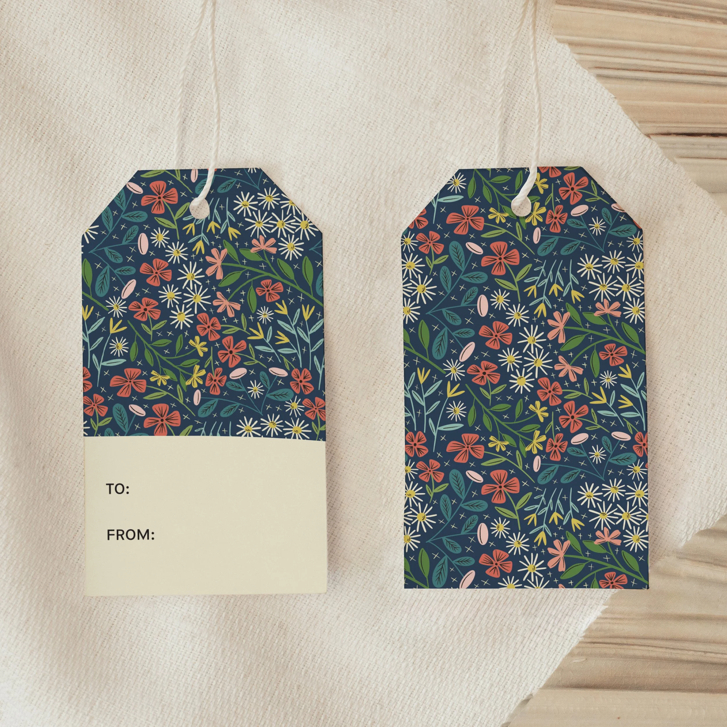 Overflow Garden Gift Tag — Rebecca Jane Woolbright