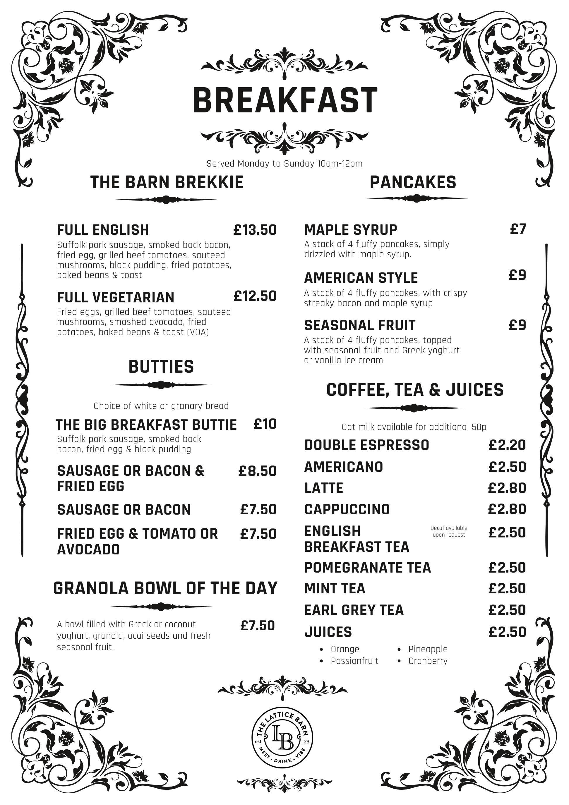 Food — The Lattice Barn