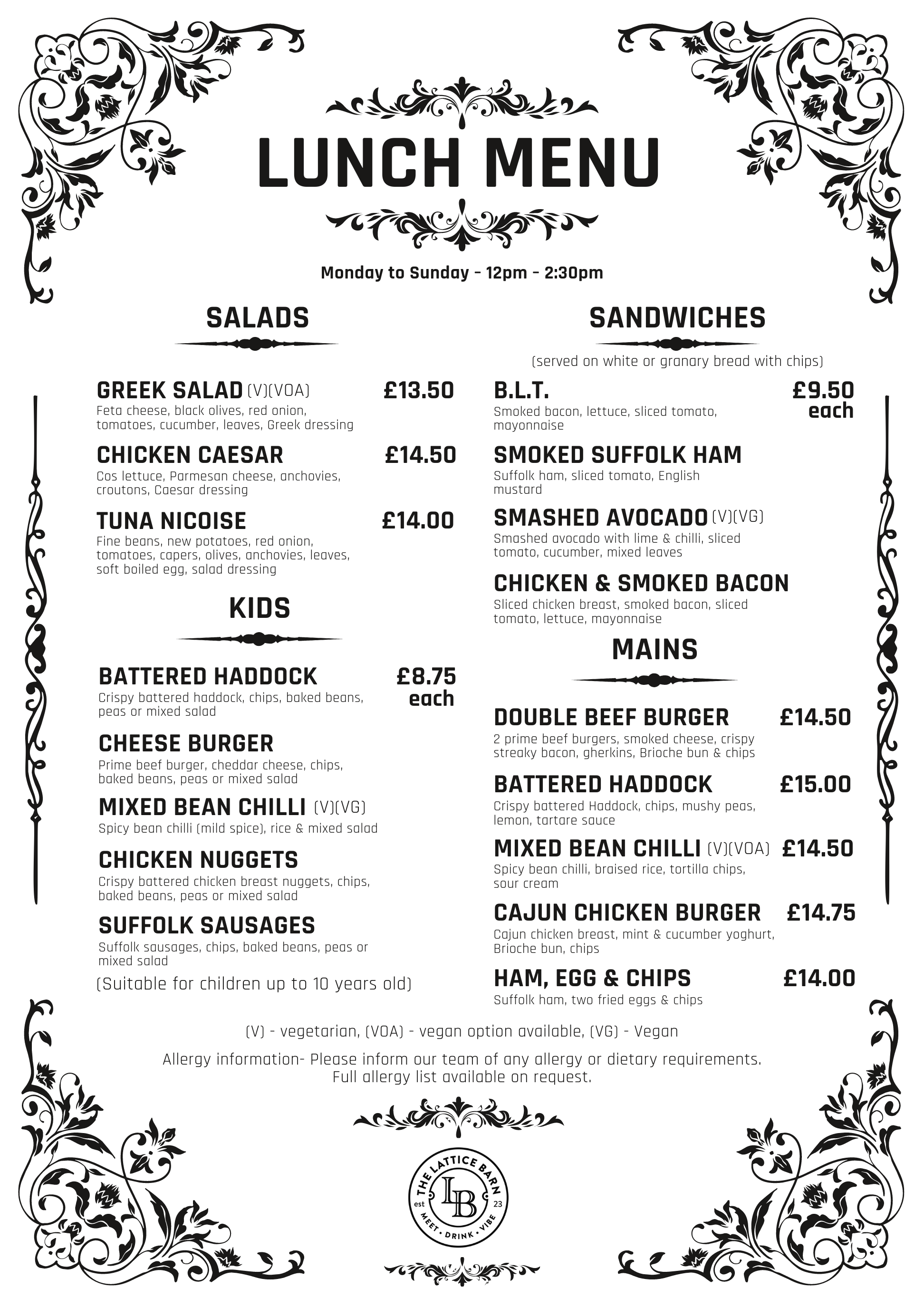 Food — The Lattice Barn