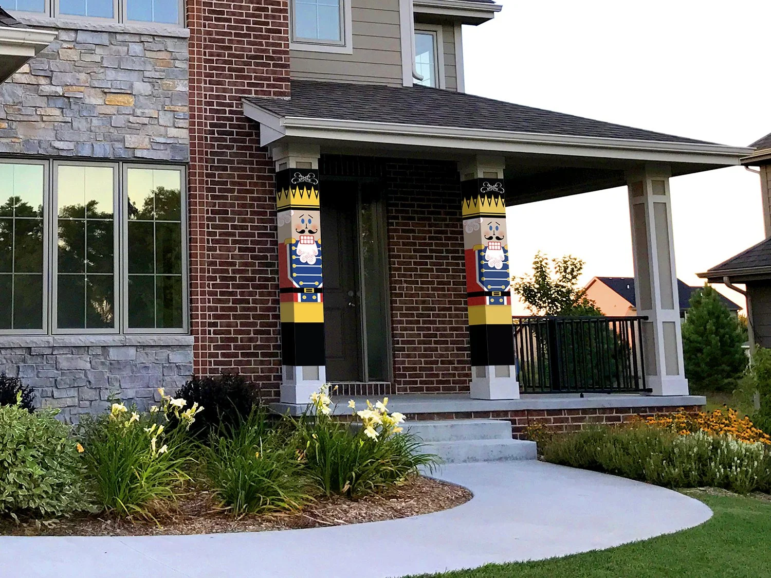 Holiday Column Wraps