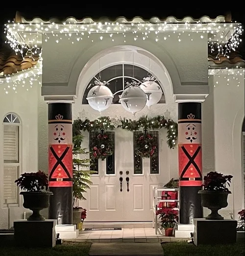 Holiday Column Wraps