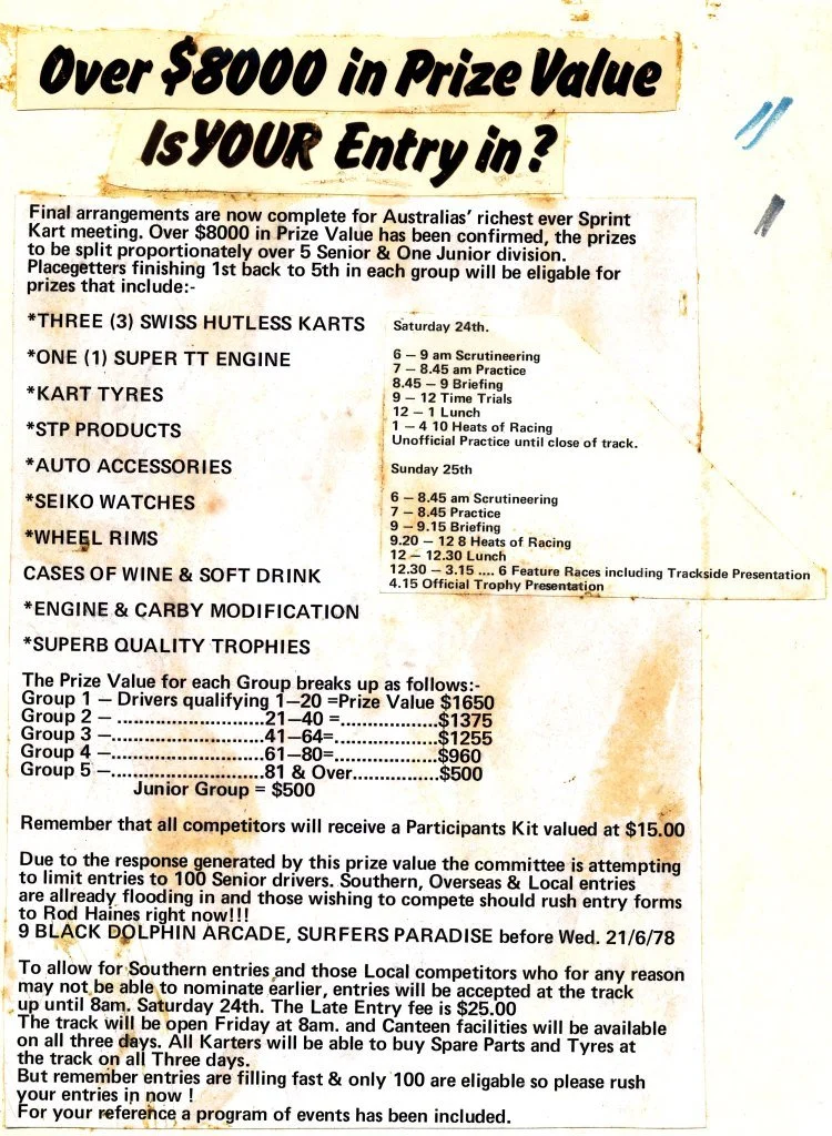 Gold Coast Kart Club History — Gold Coast Kart Club