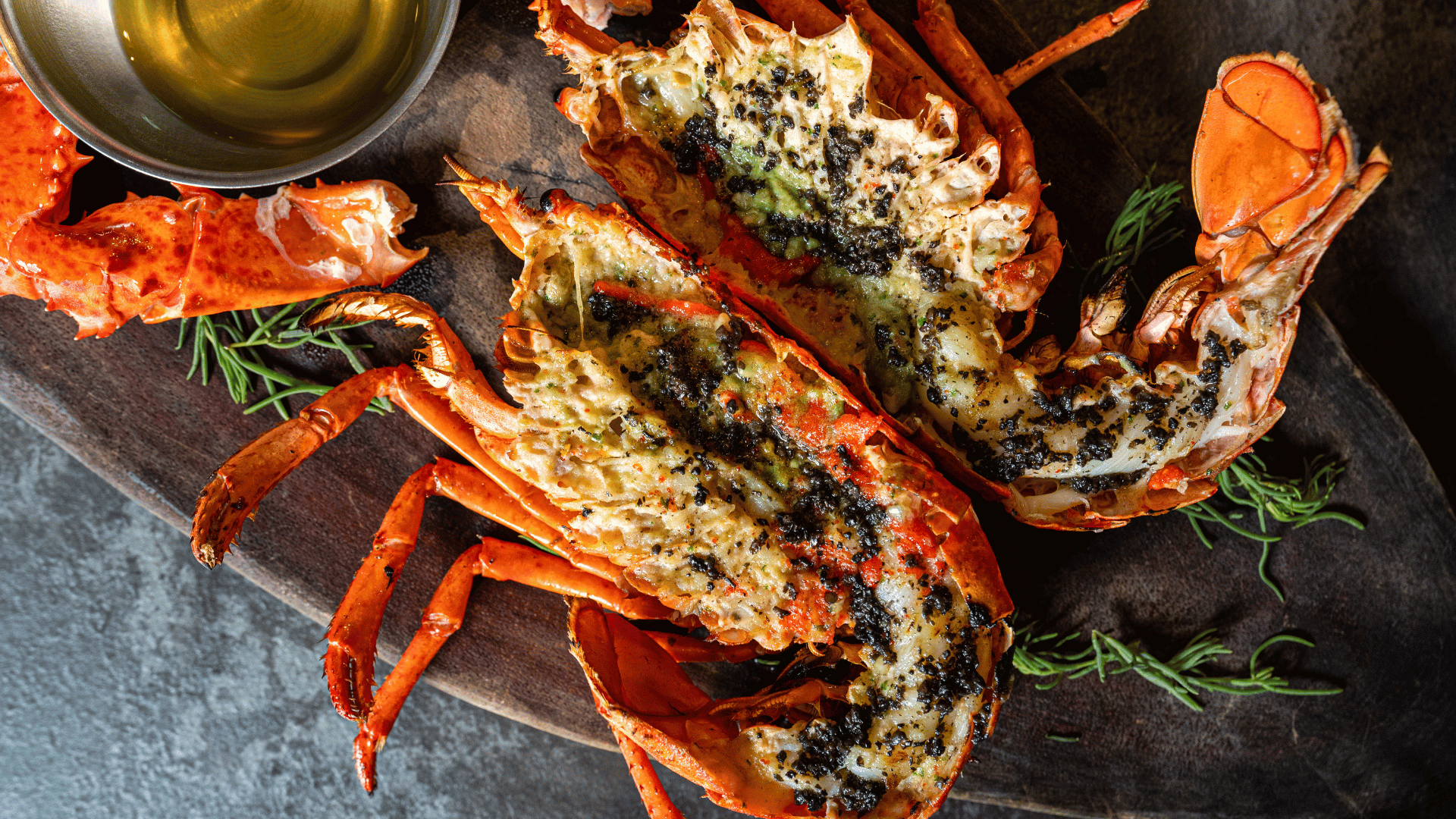 Grilled King Island Crayfish with Saltbush Butter — Euro Alfresco