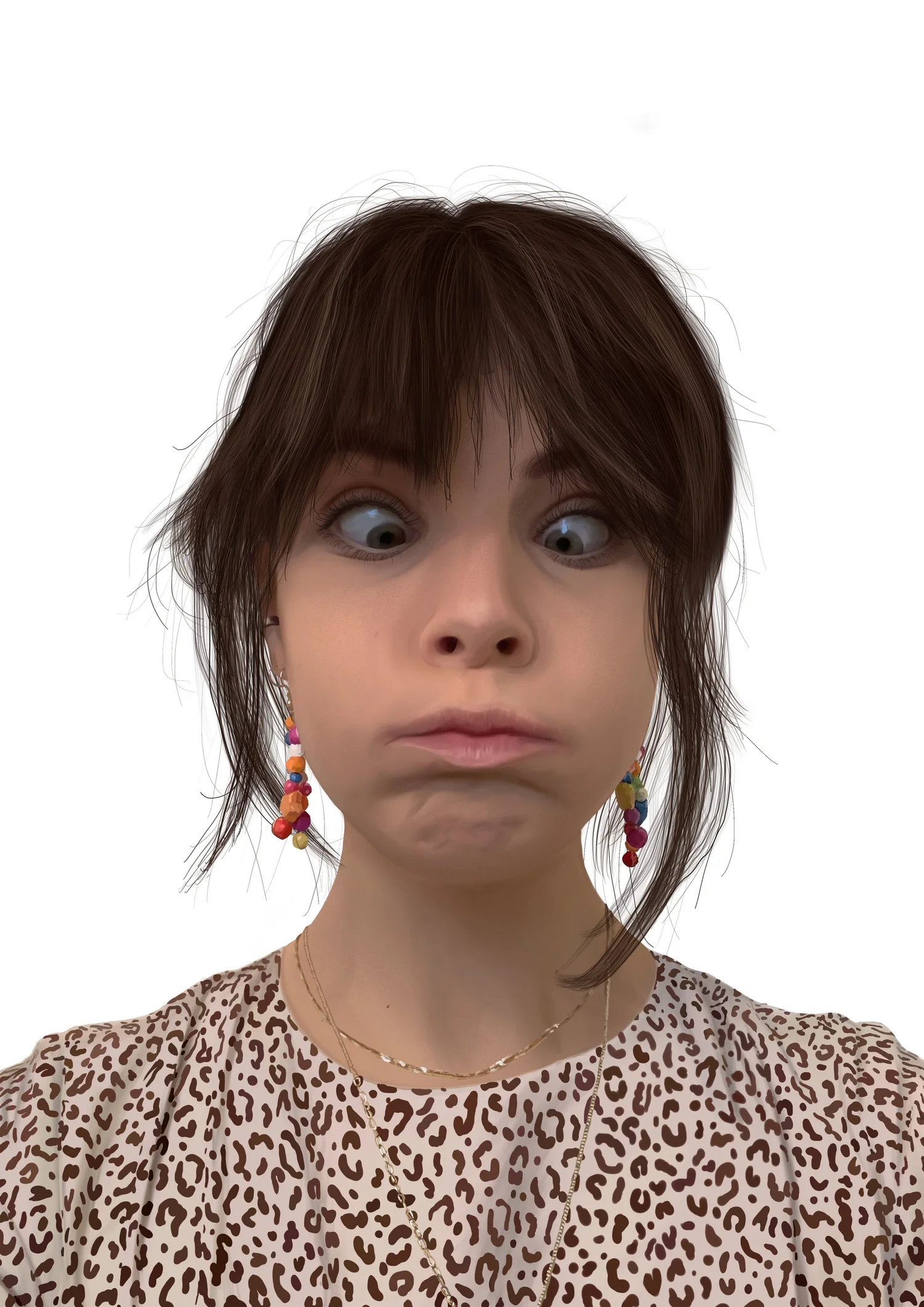 Photorealism - Self Portrait Rendering — Courtney McClure: Art and Design