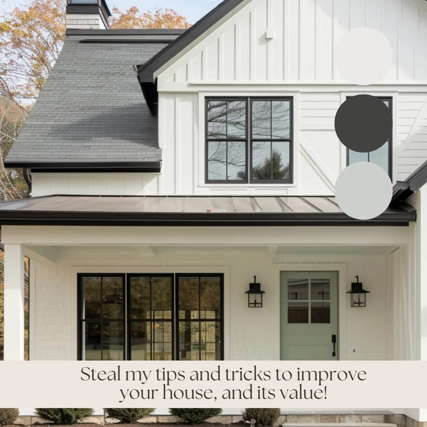 Modern Exterior House Colors With Black Trim
