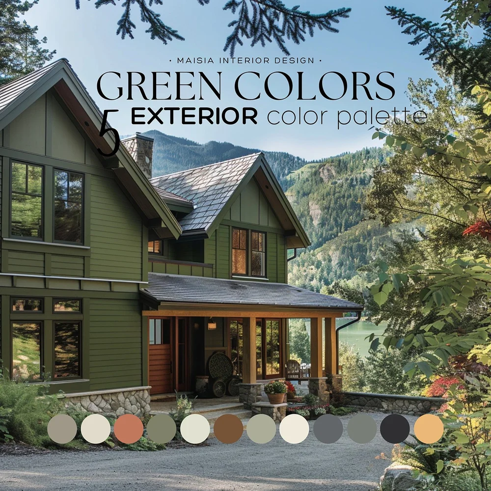 Modern Farmhouse Exterior House Paint Color Palette Sherwin Williams ...