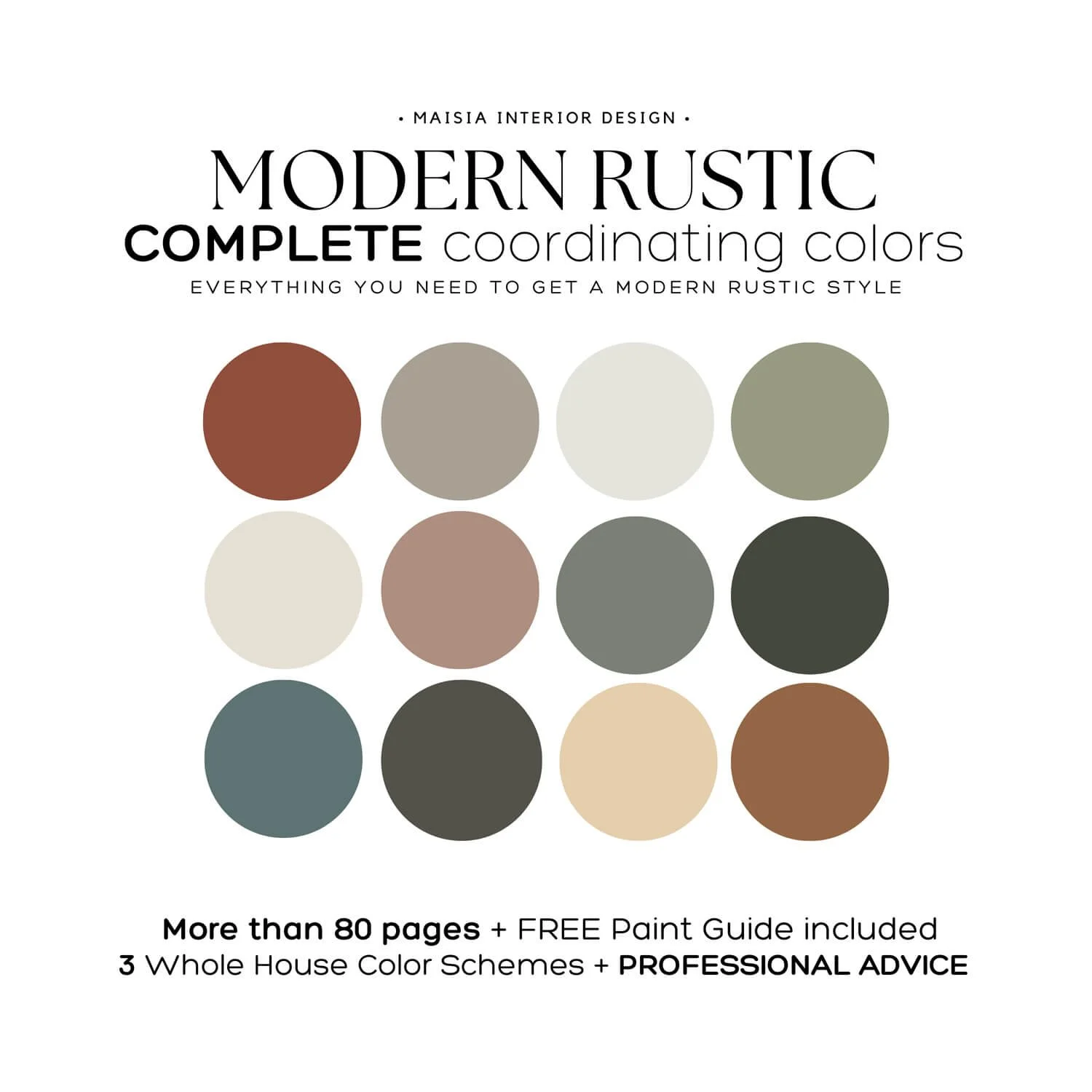 Sherwin Williams Transitional color scheme — · MAISIA INTERIOR DESIGN