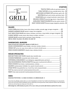 Menu — The Grill Chico