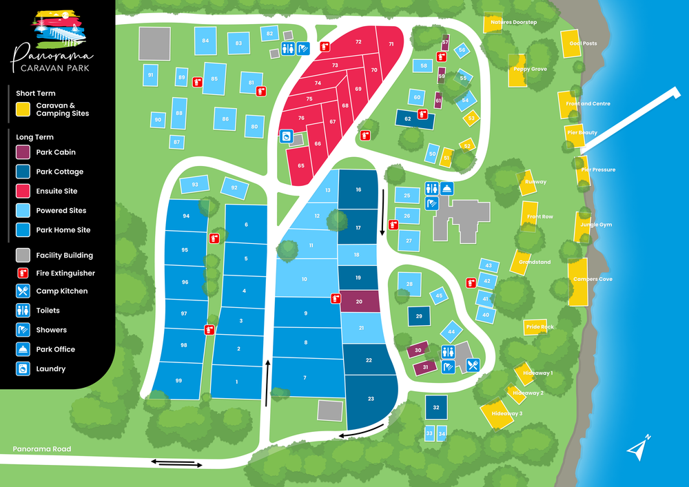 Park Map — Panorama Caravan Park