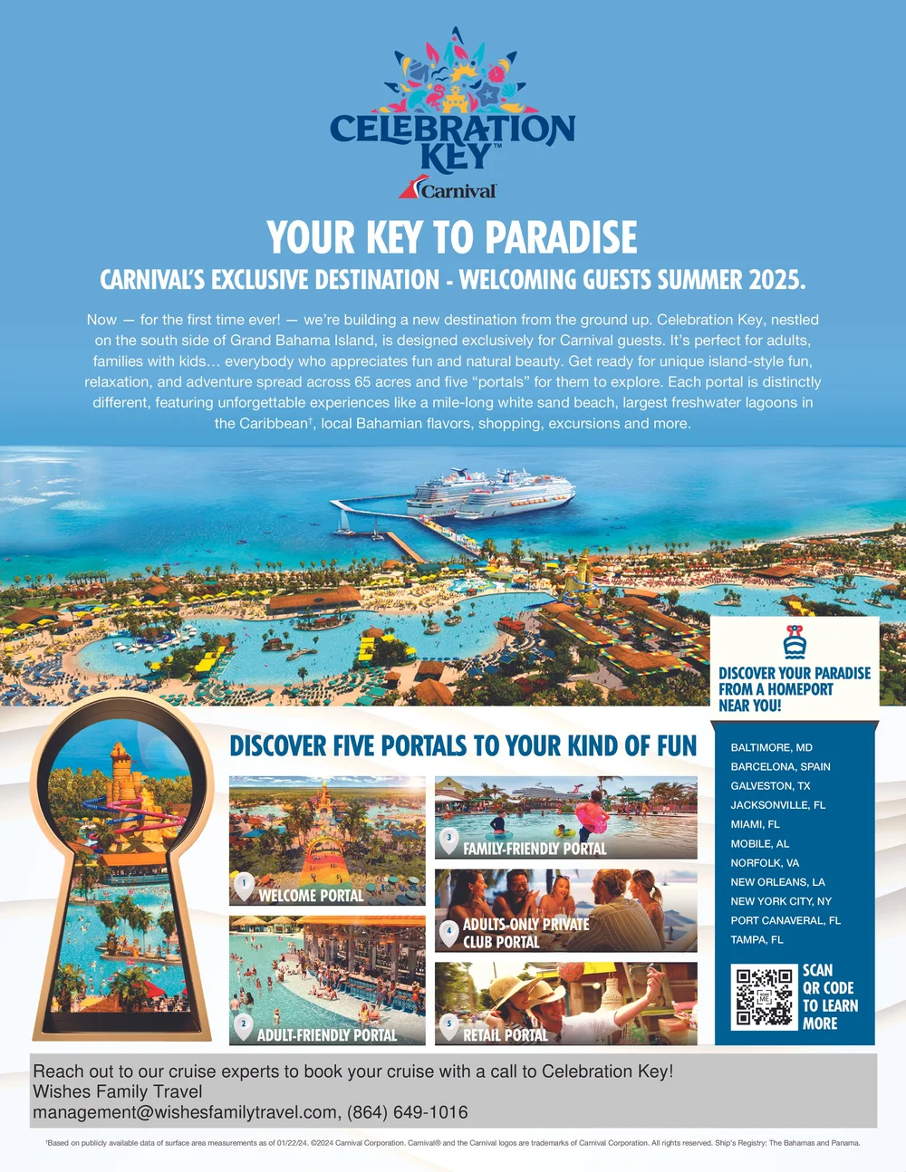 Celebration Key - Your Key to Paradise — Wishes Family Travel