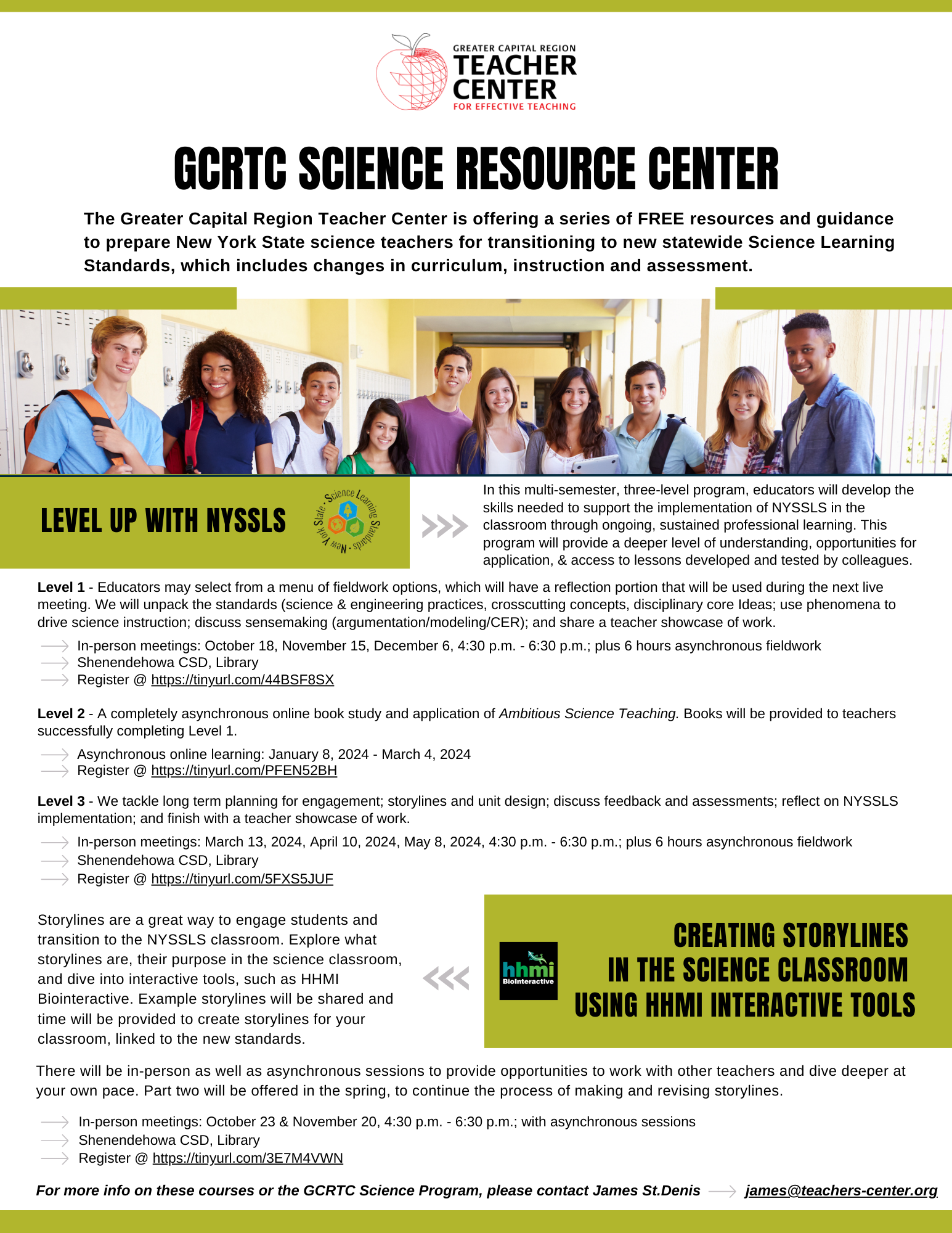 GCRTC is Your Resource Center for Science — Greater Capital Region Teacher Center