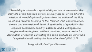 Week Two: Called to Holiness… — School for Synodality