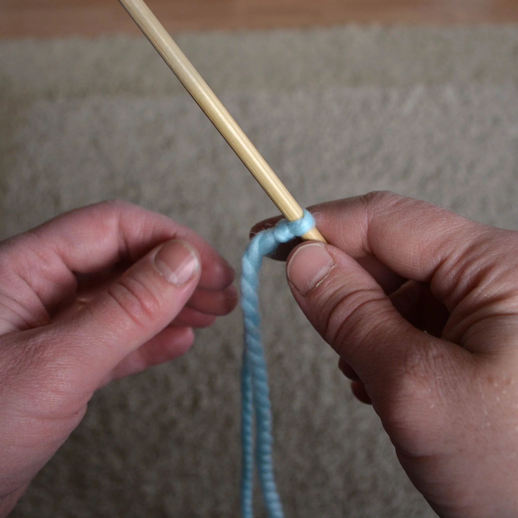 Make a Slip Knot — My Secret Wish Knitting
