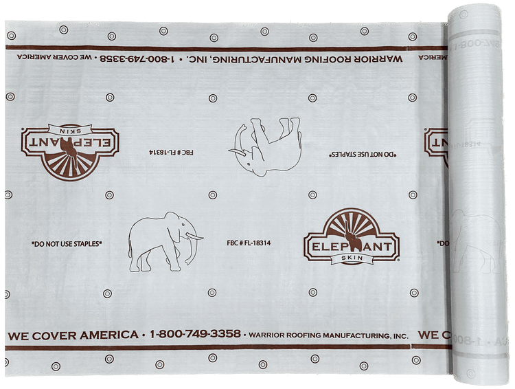 Elephant Skin Synthetic Underlayment — Warrior Roofing Mfg